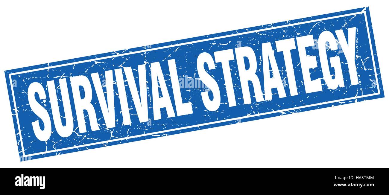 survival strategy square stamp Stock Vector Image & Art - Alamy