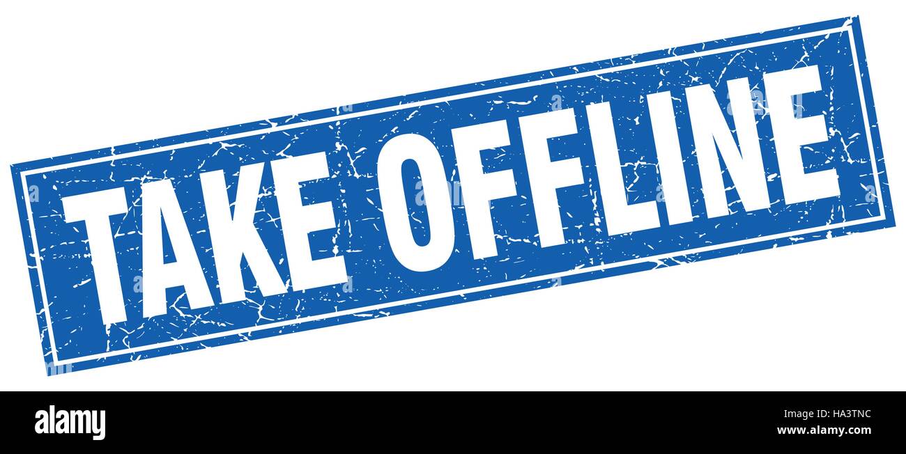 take offline square stamp Stock Vector Image & Art - Alamy
