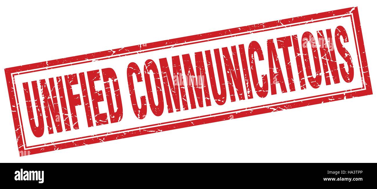 unified communications square stamp Stock Vector Image & Art - Alamy