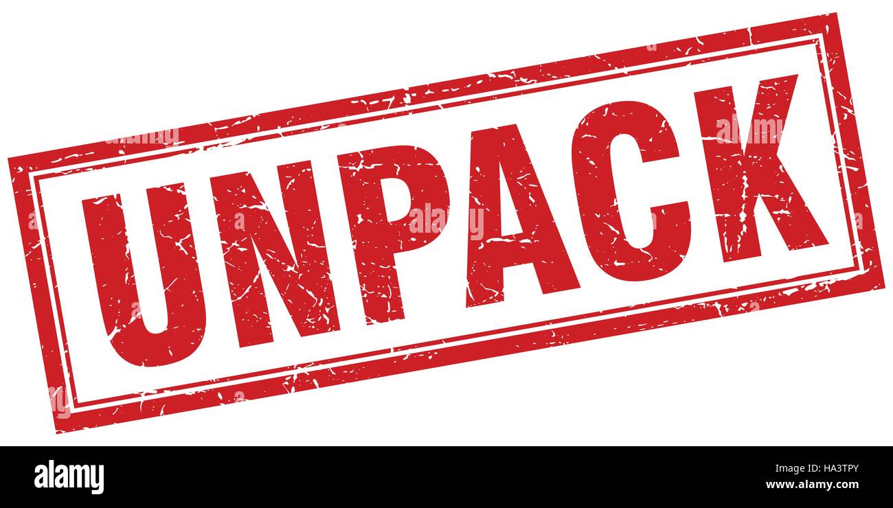 unpack square stamp Stock Vector Image & Art - Alamy