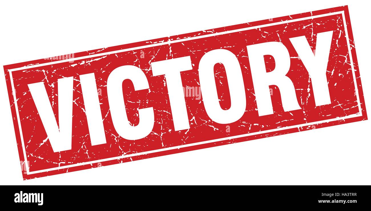 Victory square stamp grunge hi-res stock photography and images - Alamy