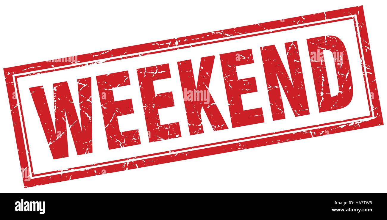 weekend square stamp Stock Vector Image & Art - Alamy