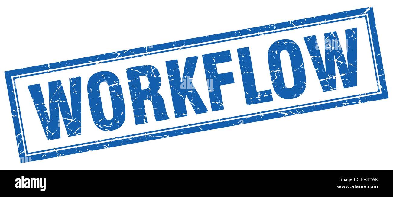 workflow square stamp Stock Vector Image & Art - Alamy