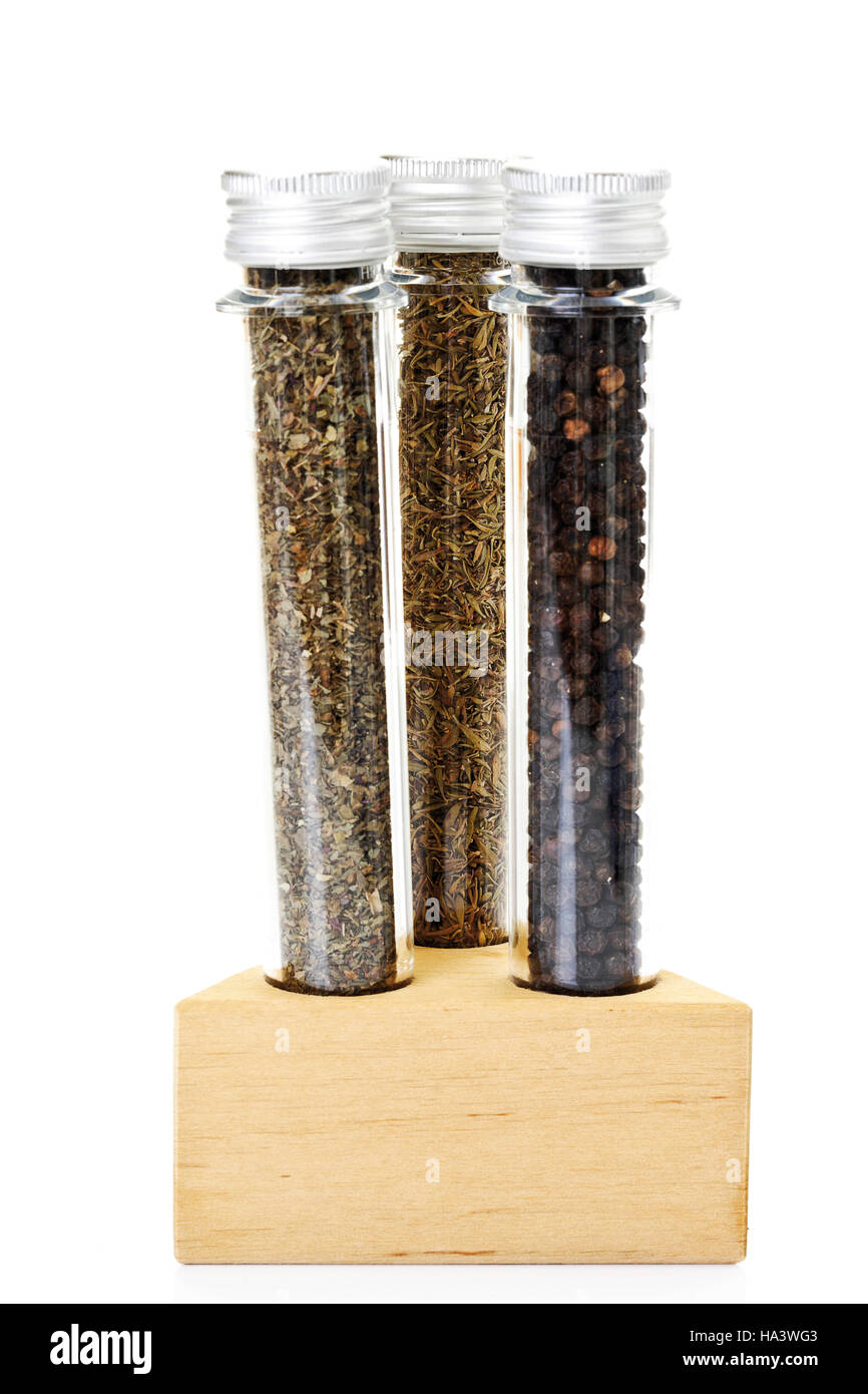 Tubes of spices Stock Photo - Alamy