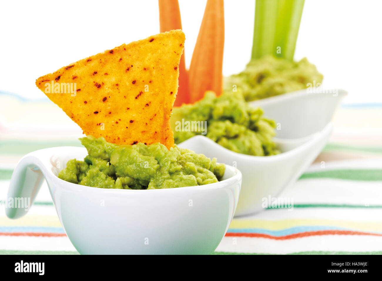 Celery sticks guacamole hi-res stock photography and images - Alamy