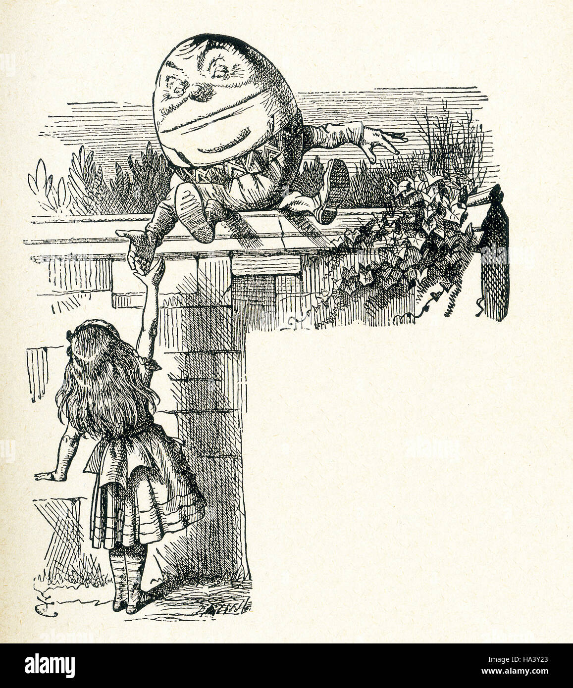 This is a scene from what Alice saw once she went through the Looking ...