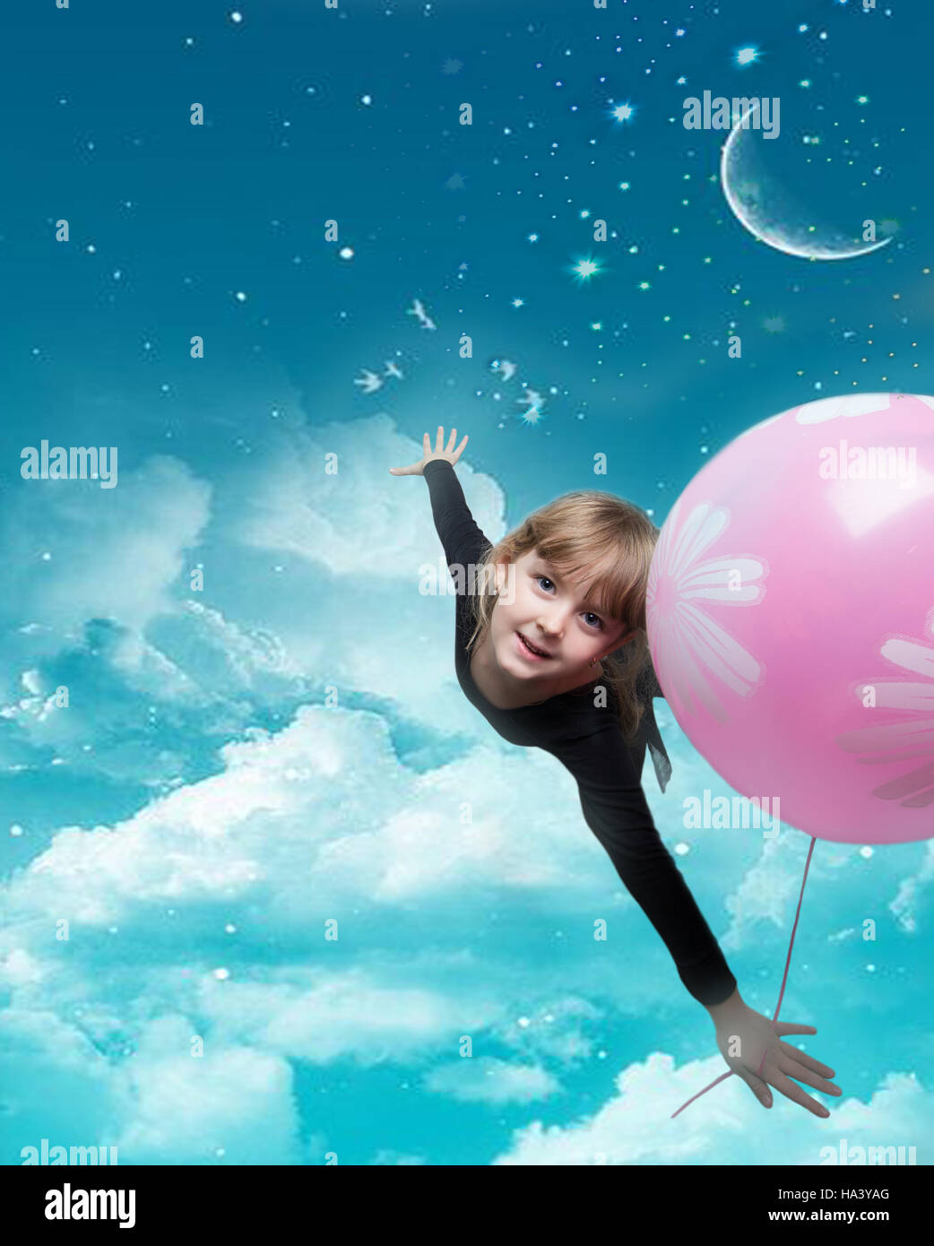 Child and balloon hi-res stock photography and images - Alamy