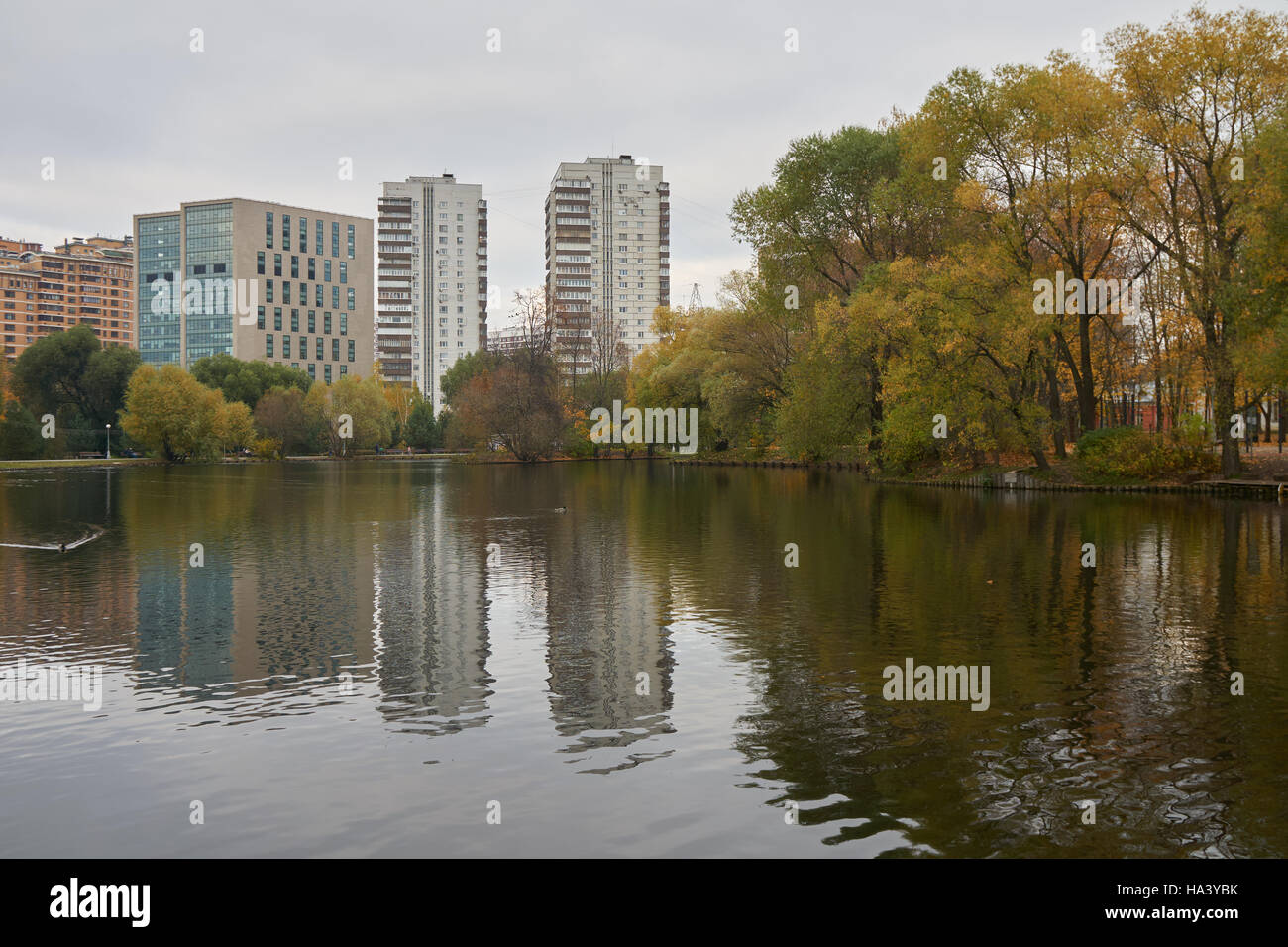 Vorontsovskiy pond in Vorontsovo estate in Moscow Stock Photo - Alamy