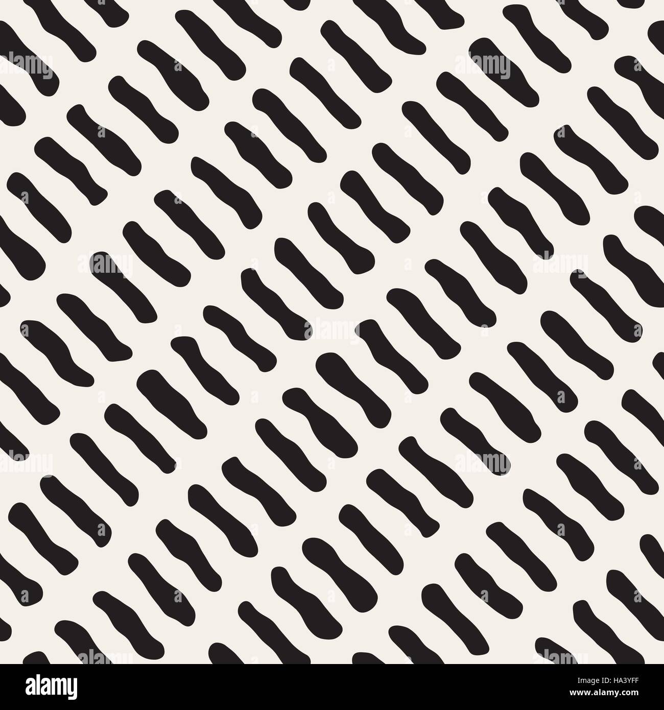 Vector Seamless Black And White Jumble Lines Pattern Stock Vector Image ...