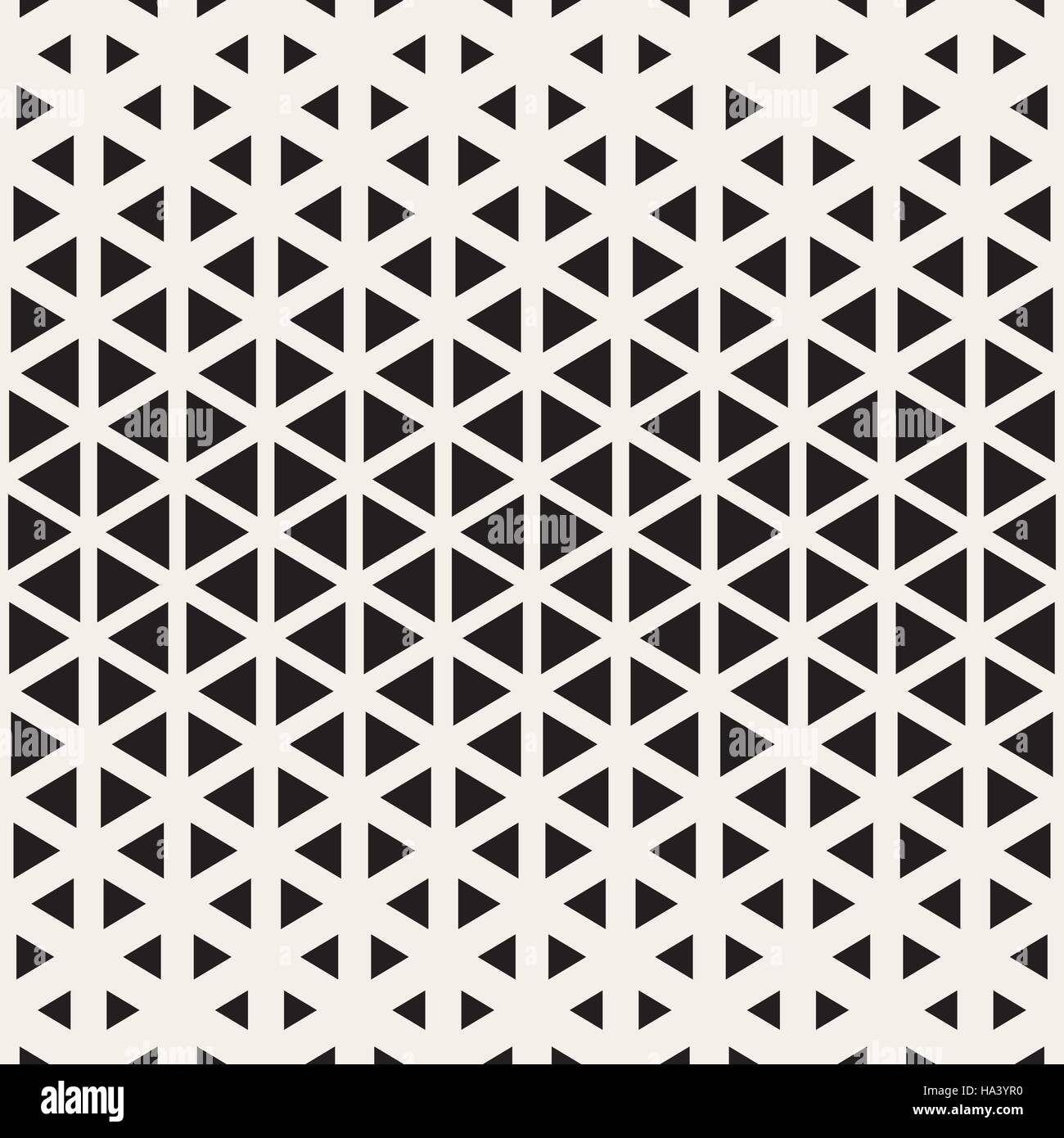 Vector Seamless Black And White Triangle Halftone Grid Geometric ...
