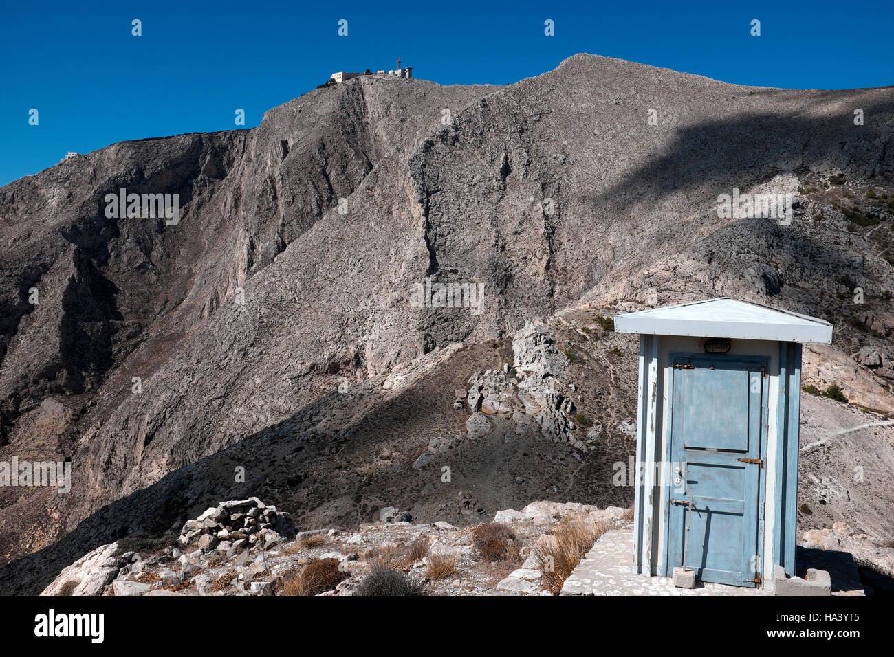 Prophet Elias Monastery Santorini High Resolution Stock Photography and ...