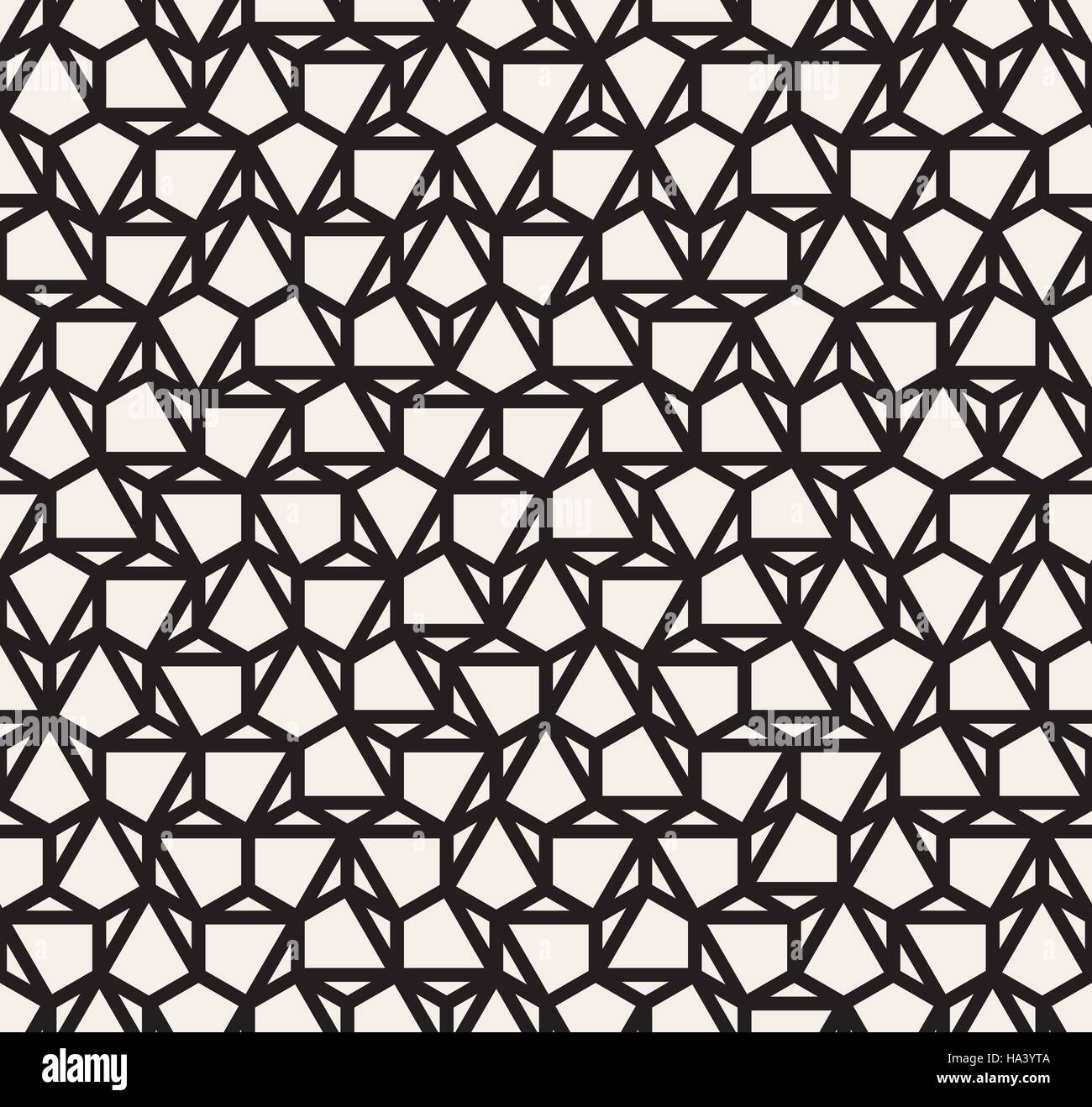 Monochrome Hexagonal Triangle Pattern Design Stock Photos & Monochrome ...