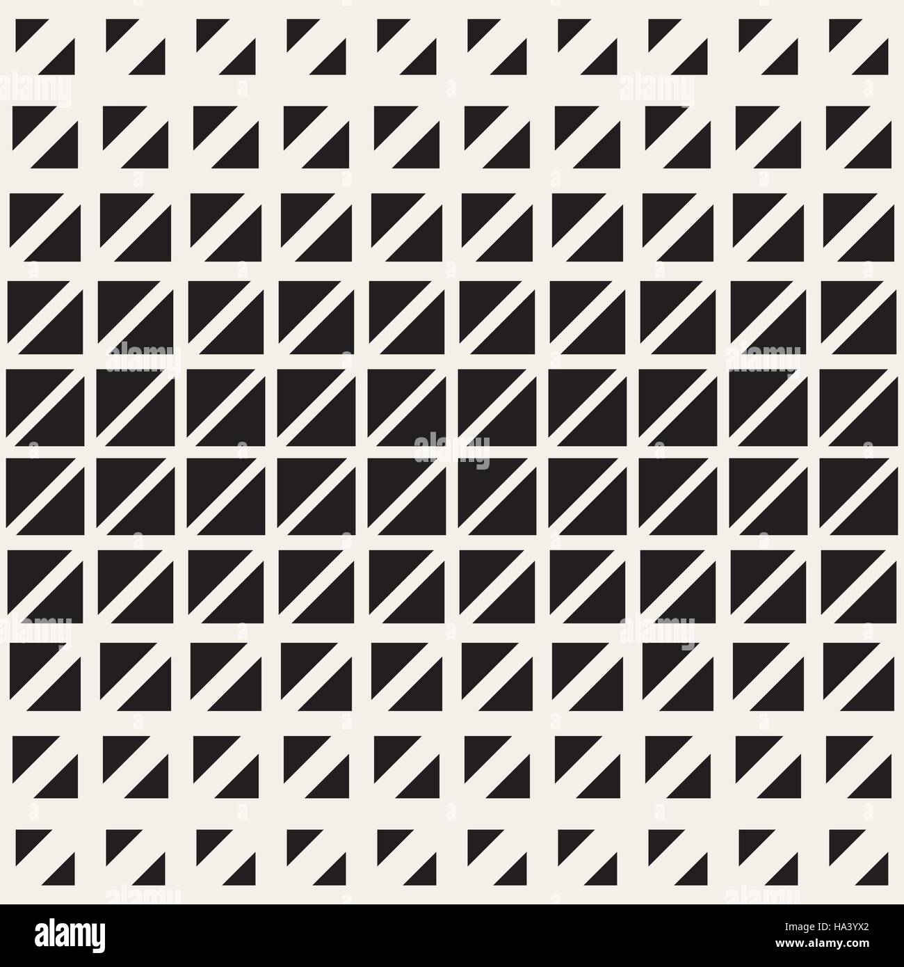 Vector Seamless Black And White Triangle Halftone Grid Geometric ...