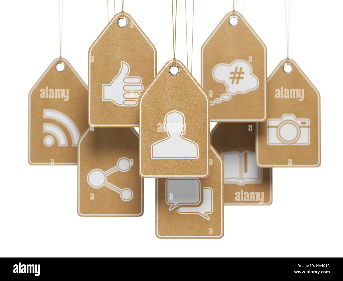 Social media internet communication concept. Signs of apps on the ...