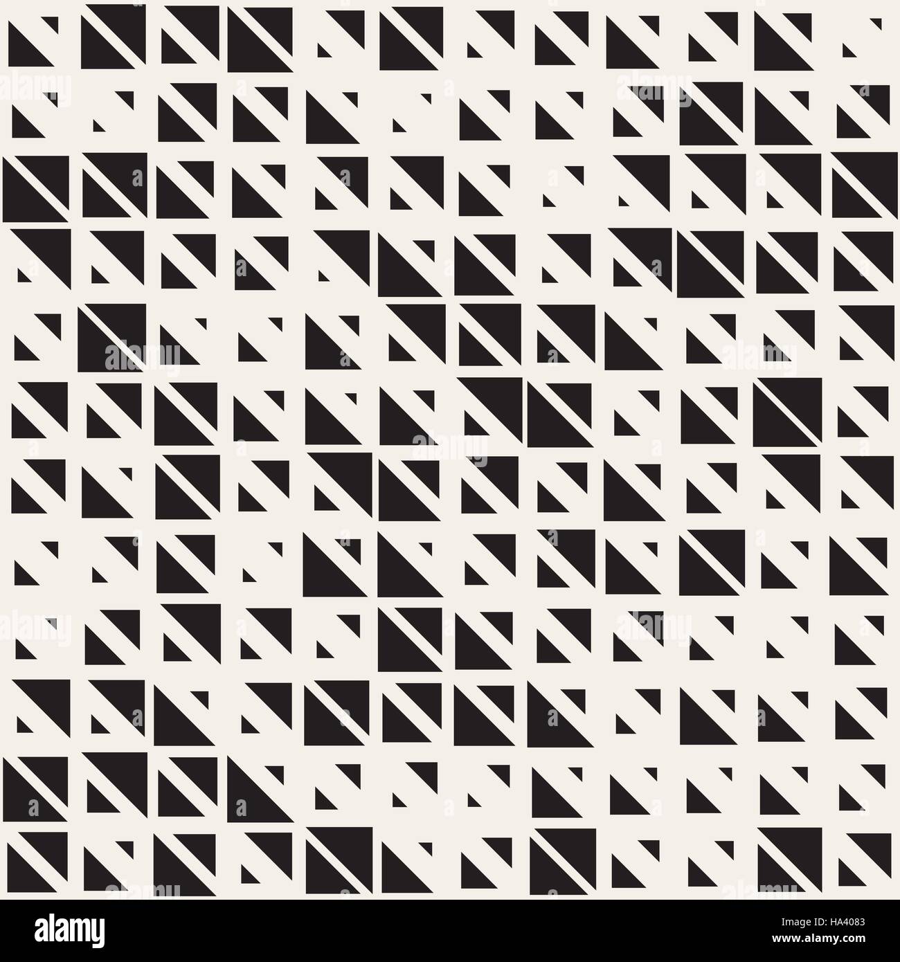 Vector Seamless Black And White Triangle Irregular Grid Geometric ...
