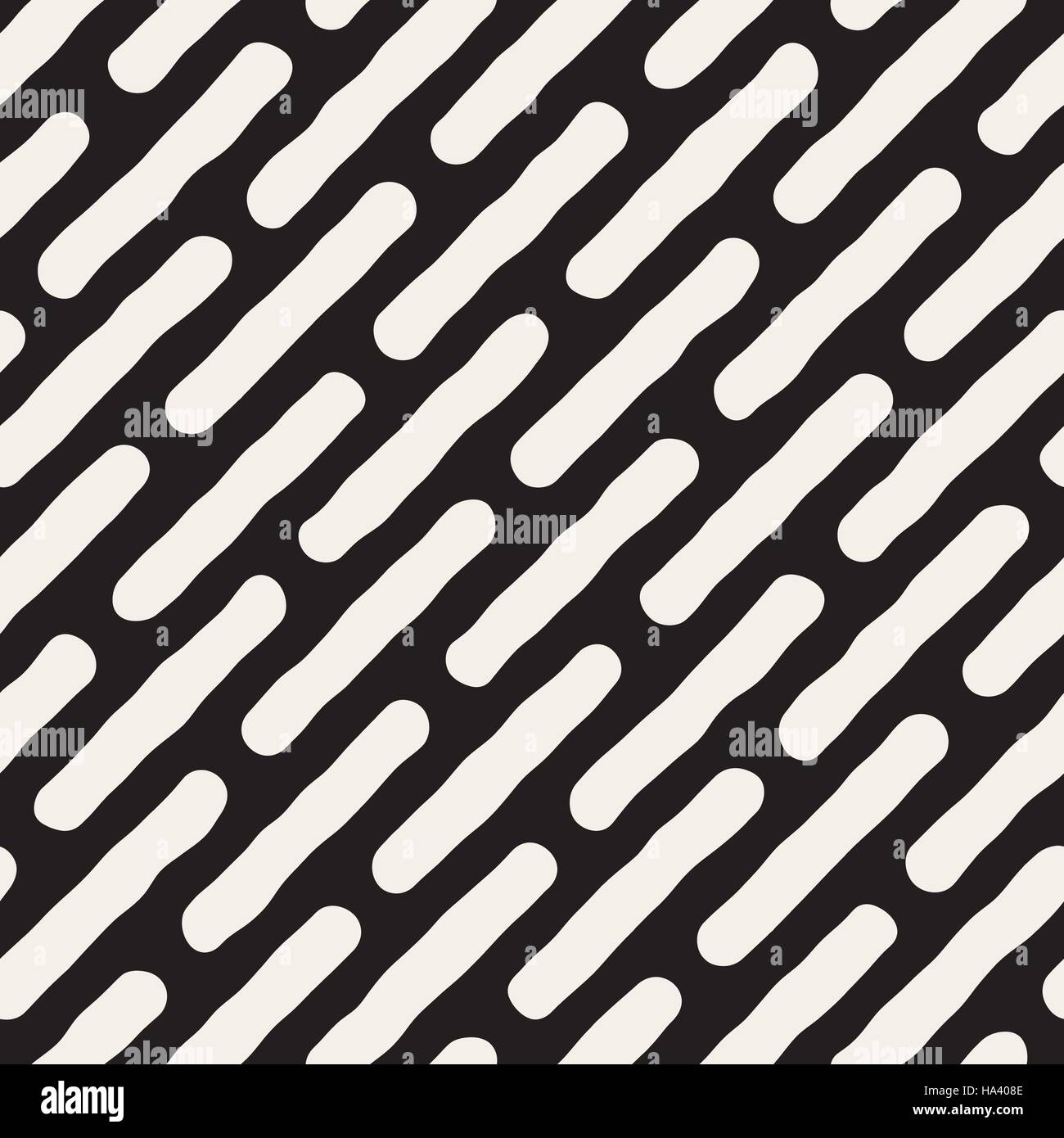 Vector Seamless Black And White Jumble Lines Pattern Stock Vector Image ...