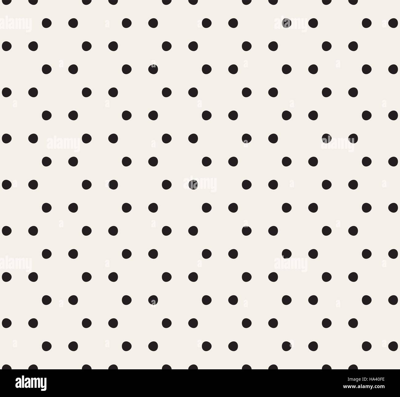 Vector Seamless Black And White Rounded Circles Geometric Pattern Stock ...