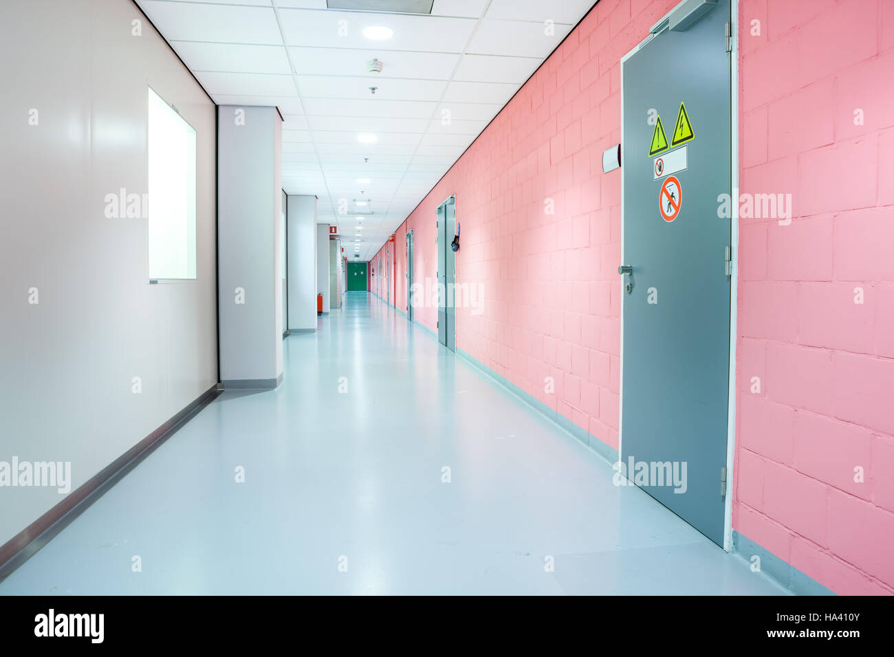 in an old biulding there is an beautiful corridor Stock Photo - Alamy