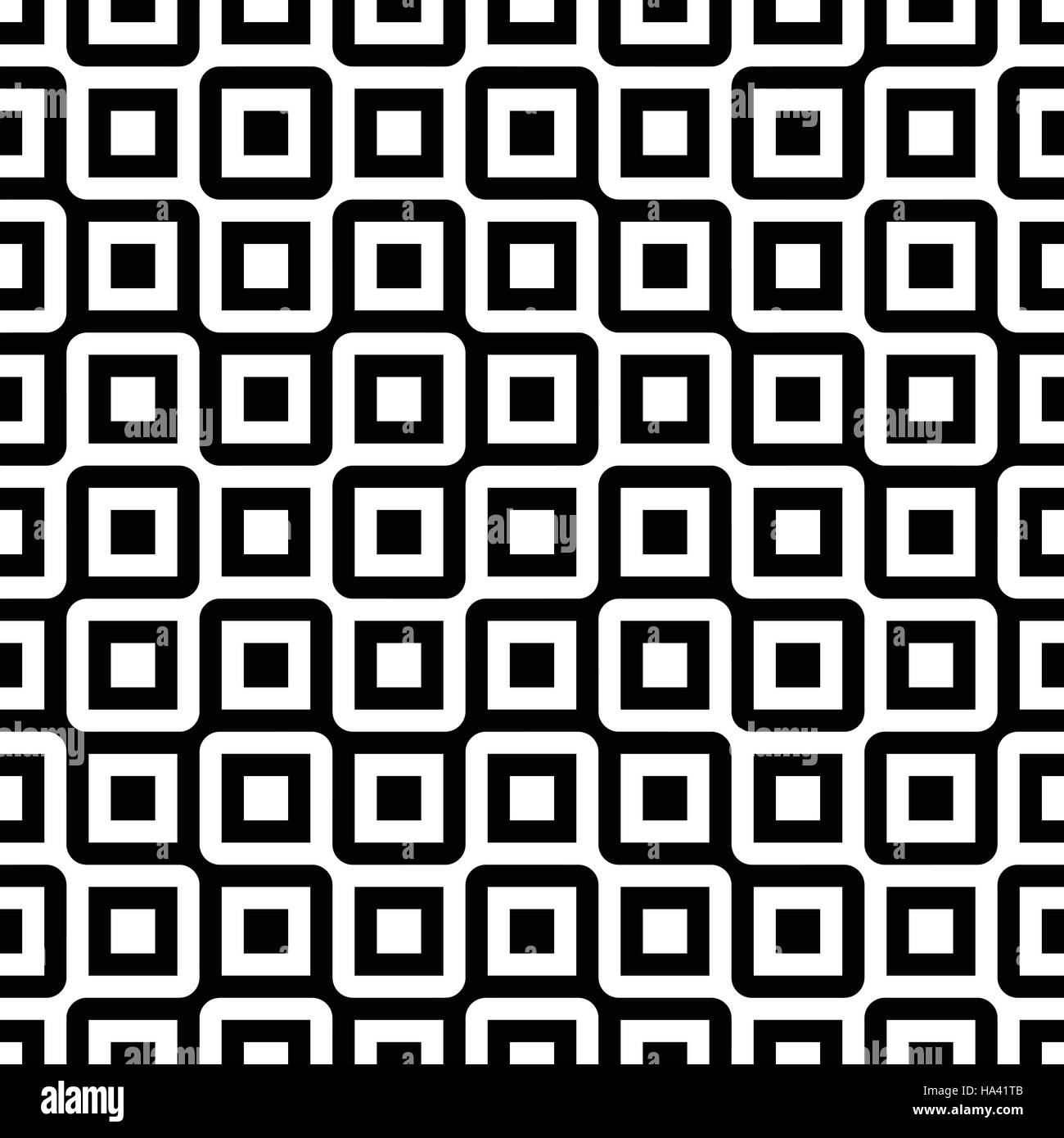 Vector seamless black and white tangled round stripes geometric vintage ...