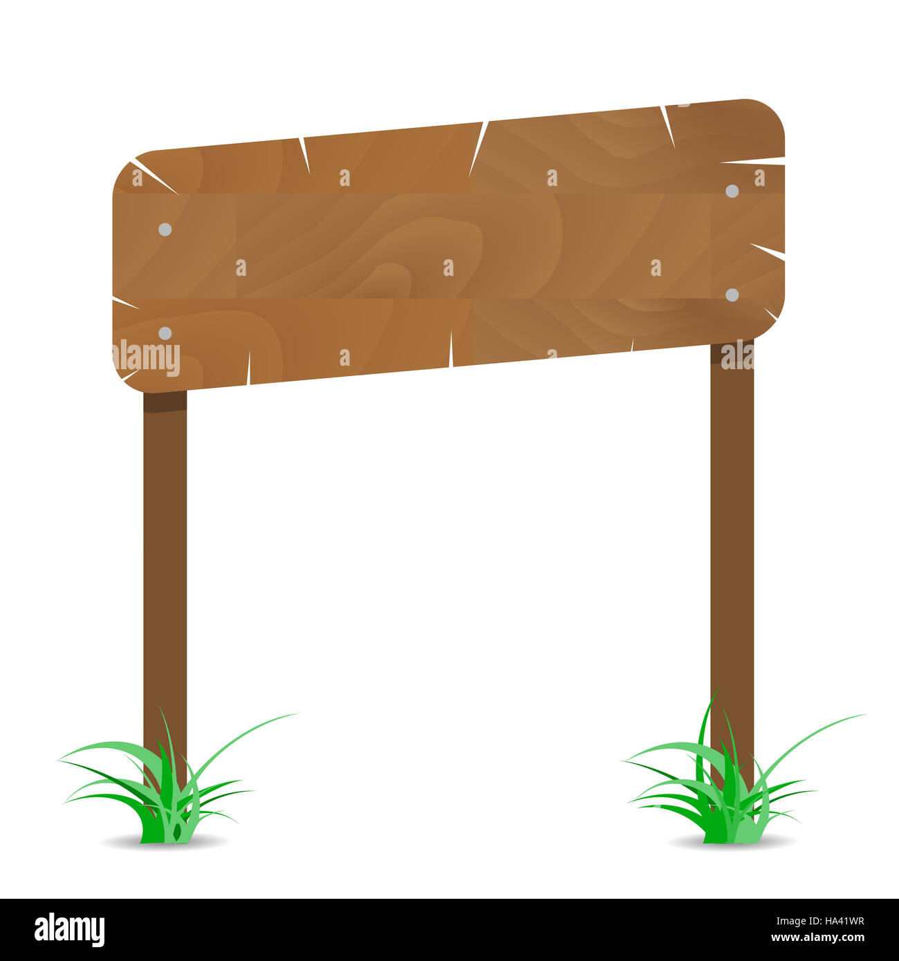 Cartoon wooden post hi-res stock photography and images - Alamy