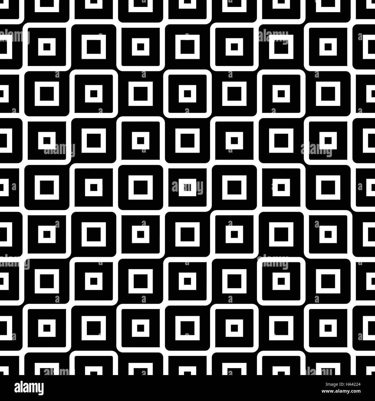 Vector seamless black and white tangled round stripes geometric vintage ...