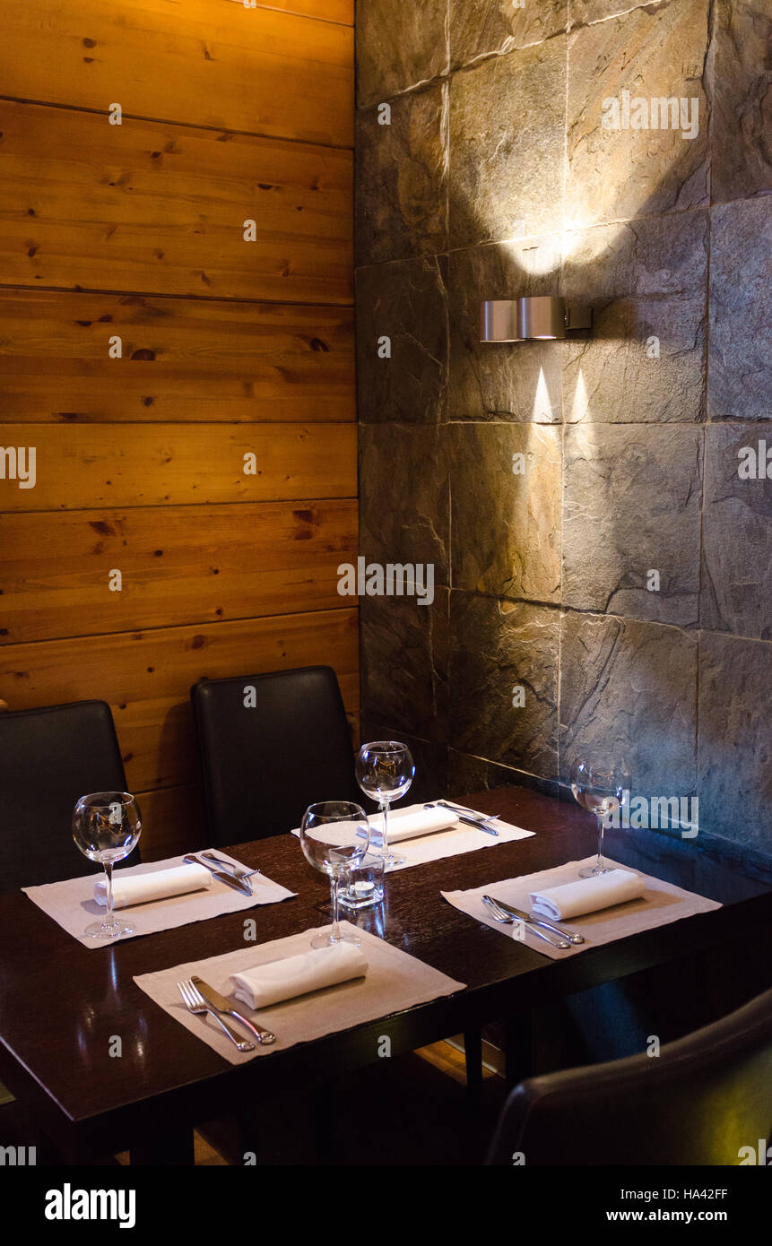 Restaurant interior shot Stock Photo - Alamy