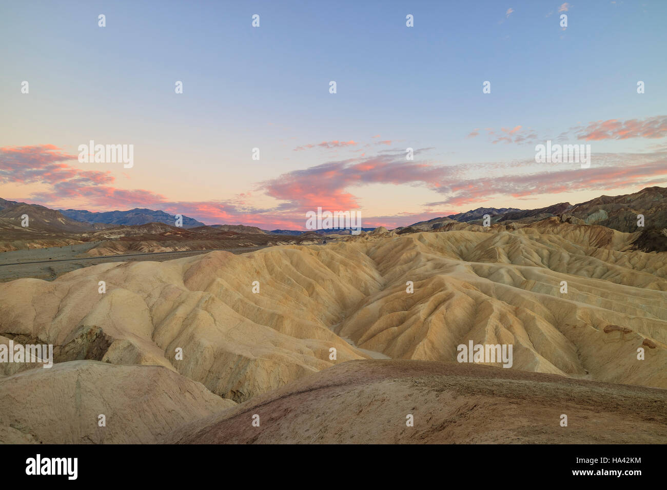 Beautiful view from Zabriskie Point, Death Valley National Park ...