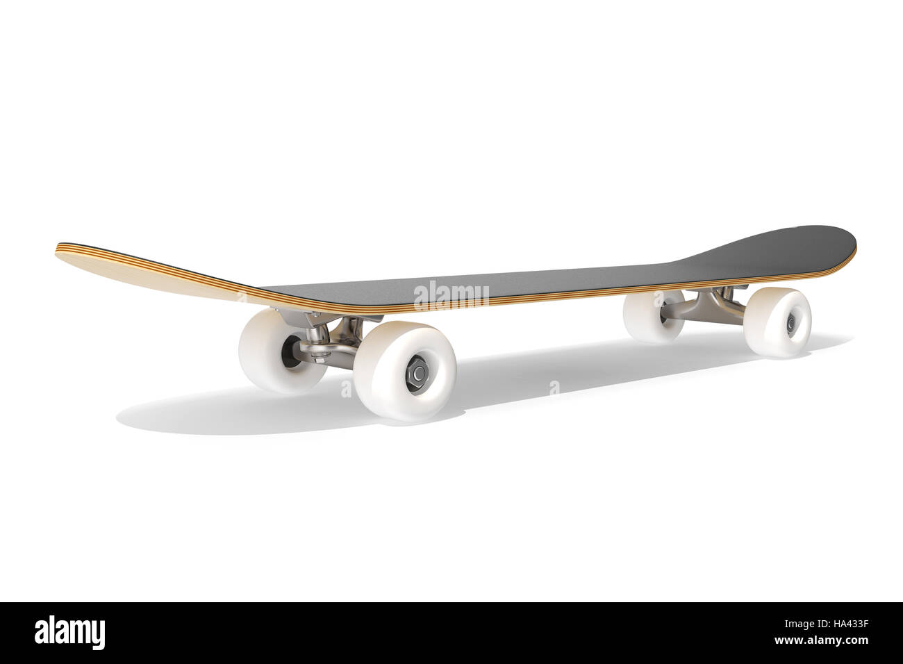 3d rendering skateboard deck isolated on white background Stock Photo ...