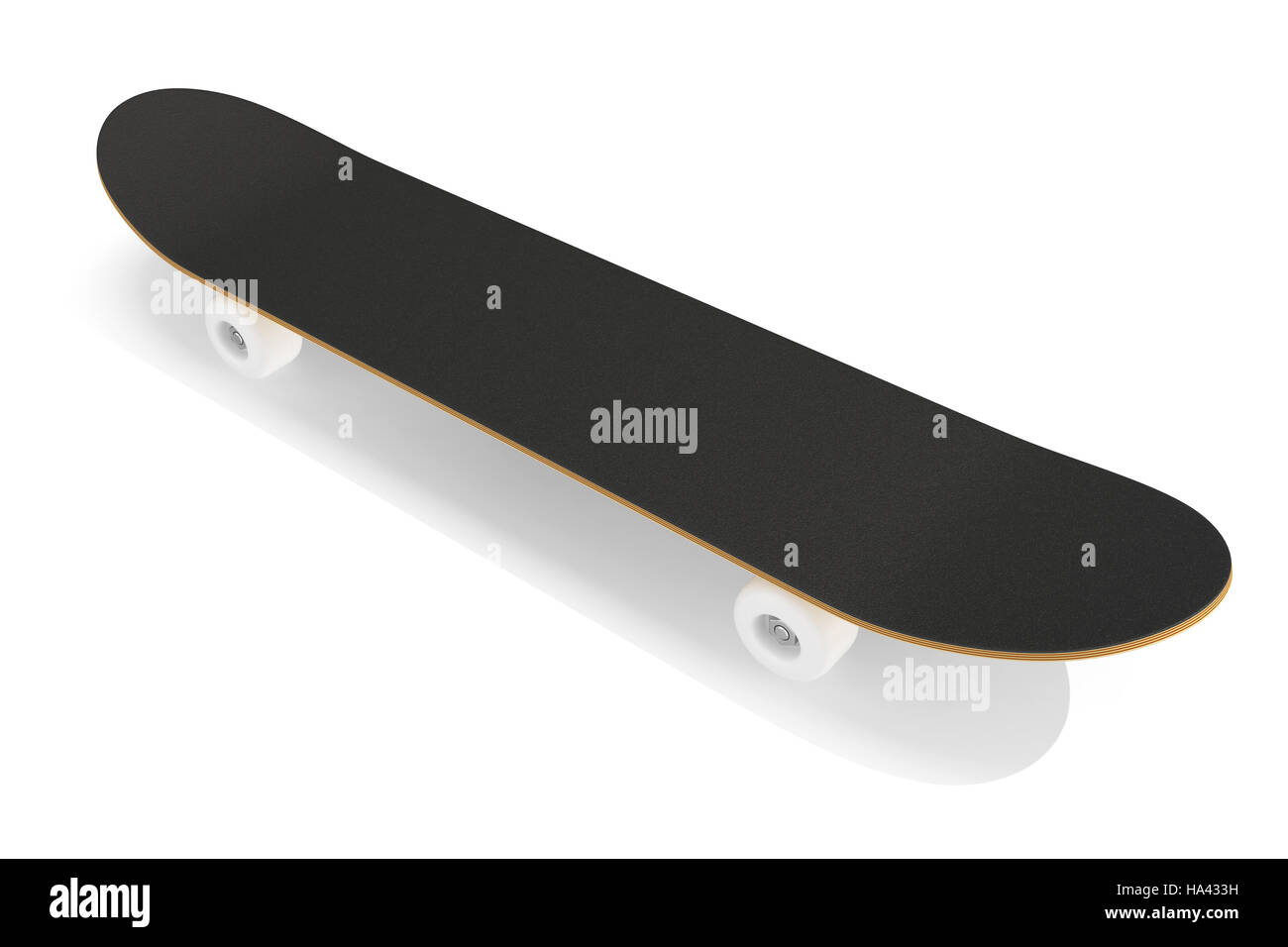 rendering skateboard deck isolated on white background Stock Photo - Alamy