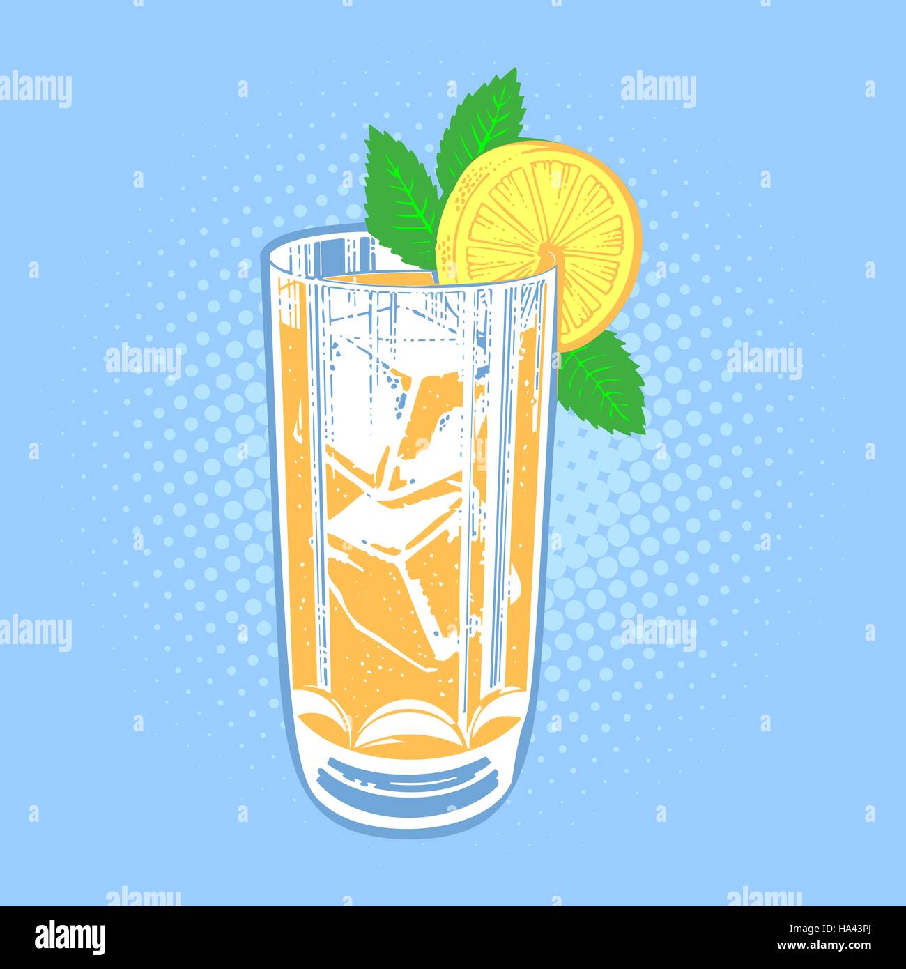 Summer drink lime mint Stock Vector Images - Alamy