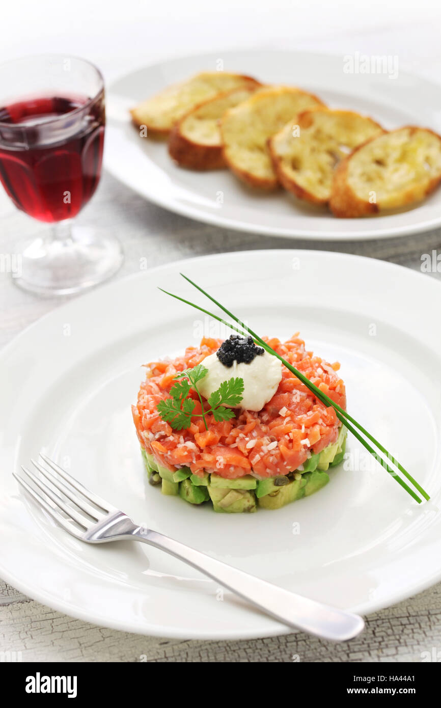 White fish tartare hi-res stock photography and images - Alamy