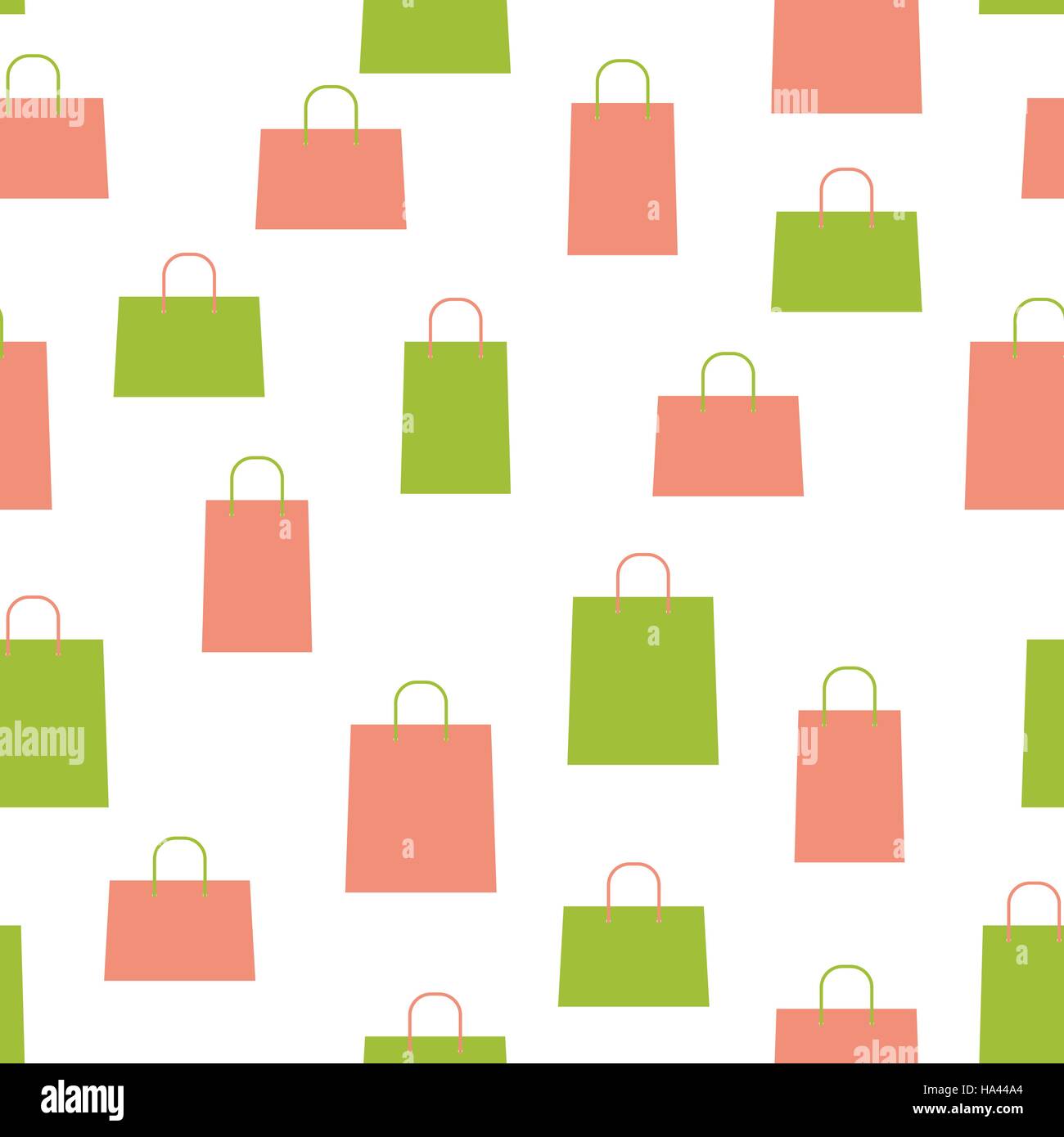 Shopping Bag Design Seamless Pattern Background. Vector Illustra Stock ...