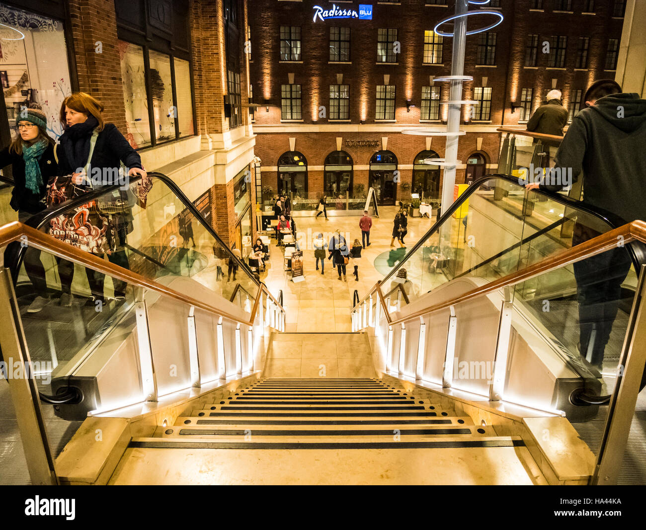 The Light in Leeds City Centre on a lovely winter's evening. Lots of ...