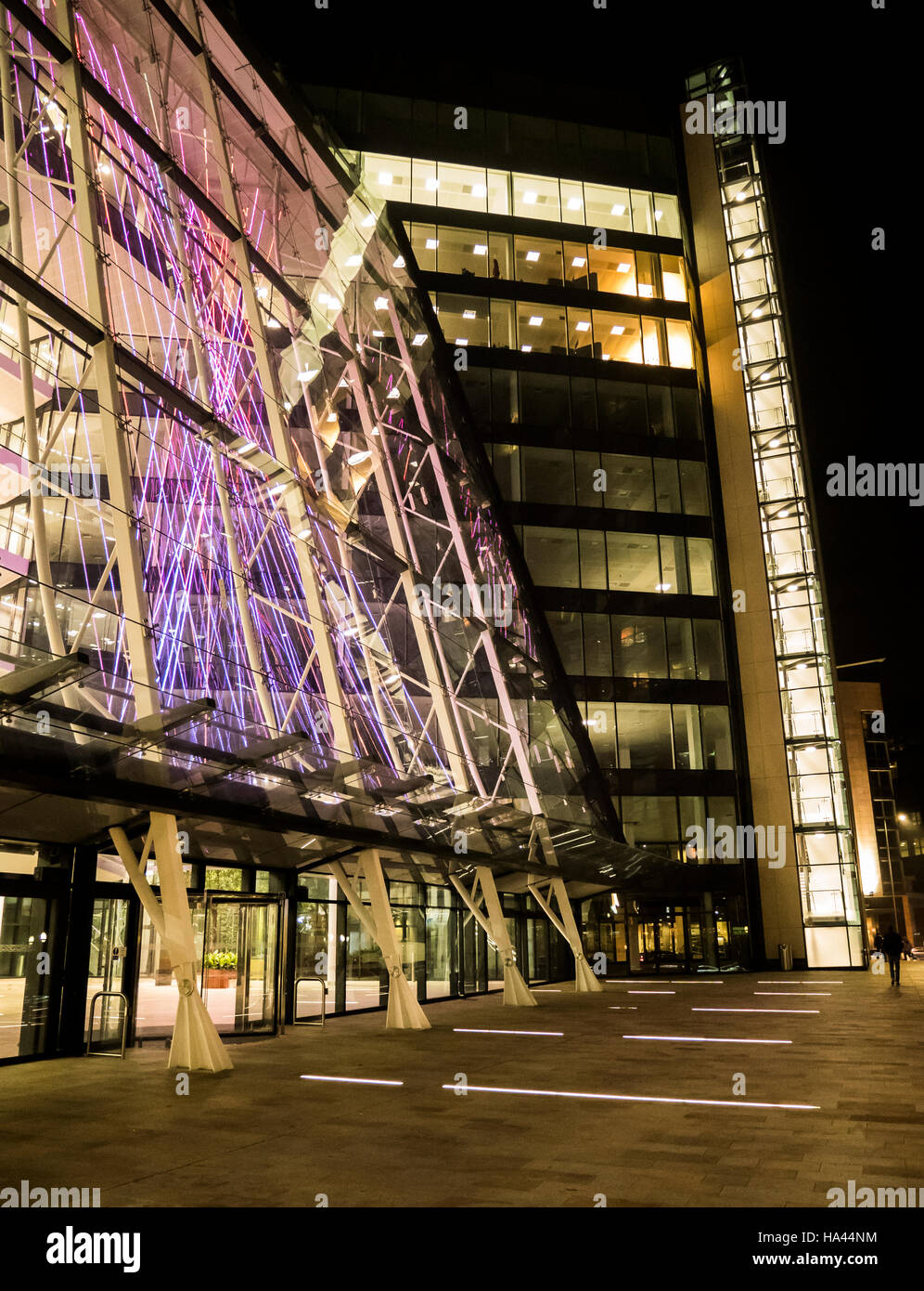 West Point building in Leeds City Centre on a lovely winter's evening ...