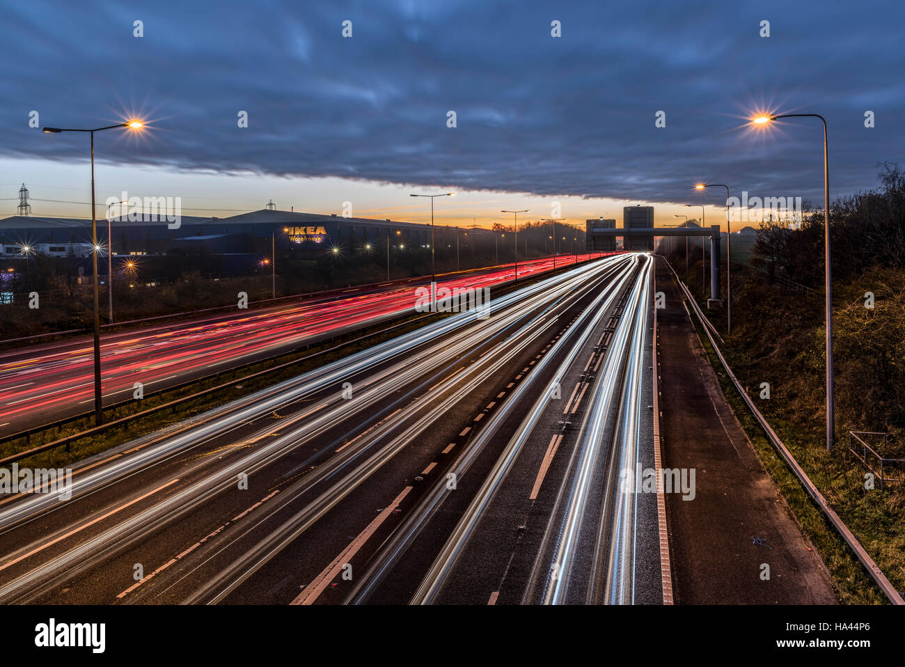 Leeds motorway bridge hi-res stock photography and images - Alamy