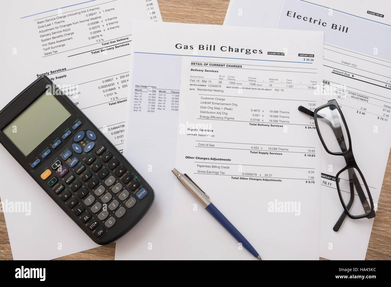 Charges on receipt hi-res stock photography and images - Alamy