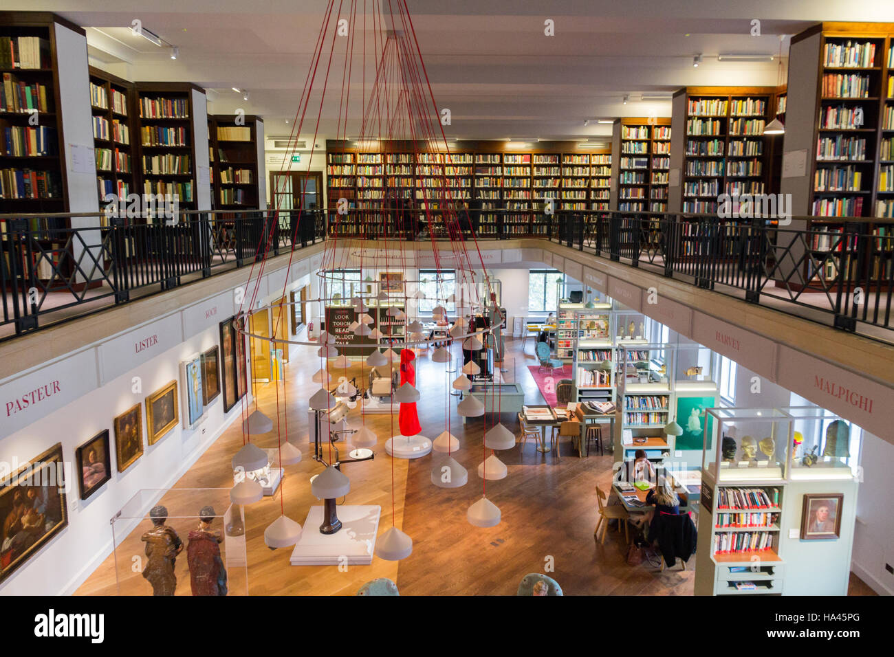 The interior of the Wellcome Library, London, England showcasing it's ...