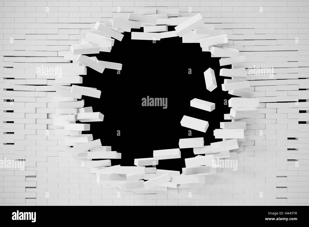 Rendered brick wall hi-res stock photography and images - Alamy