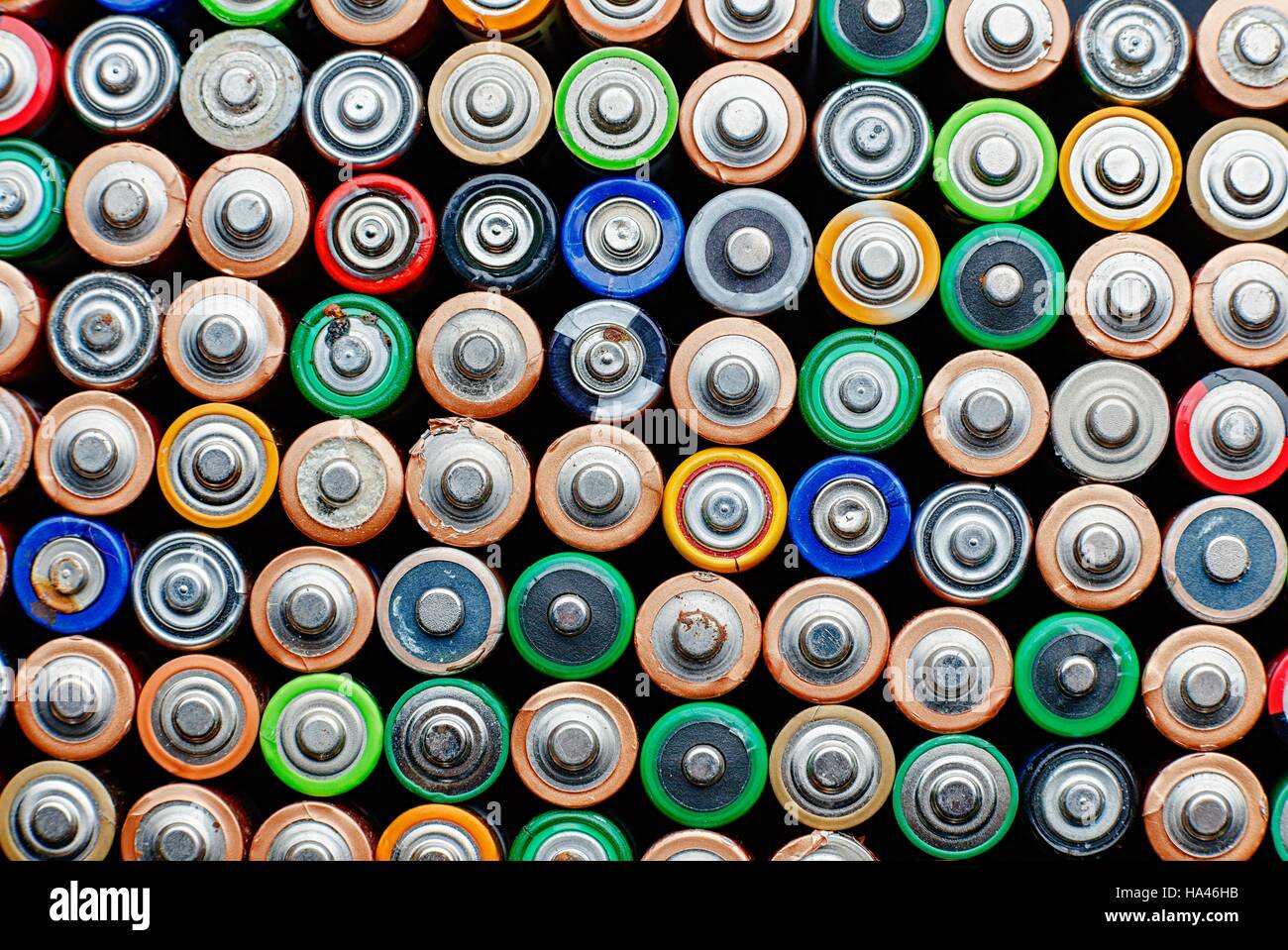 Energy abstract background of colorful batteries Stock Photo - Alamy