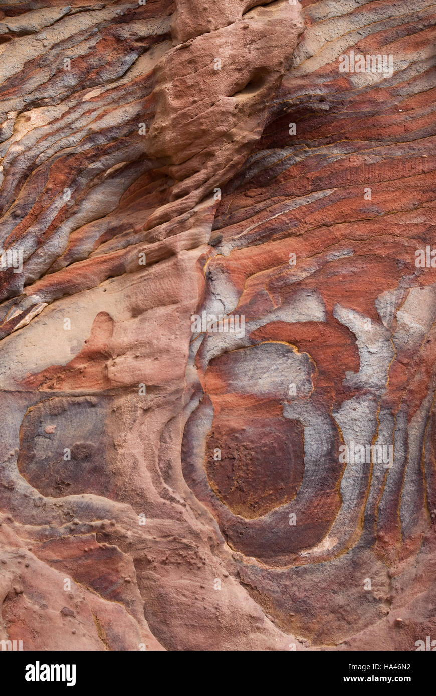 Colorful layers of sandstone Stock Photo - Alamy