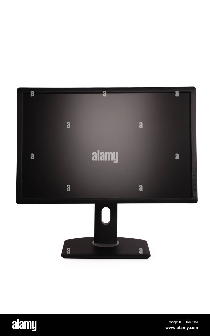 Black PC monitor white background with soft shadow (Clipping path Stock ...