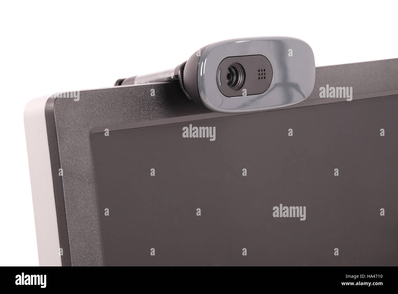 Web camera isolated on white background with soft shadow. Close-up ...