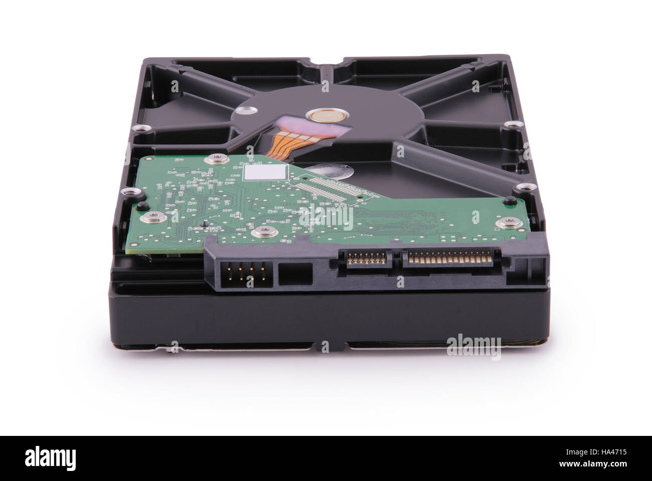 Computer hard disk isolated on white background. Clipping path inside Stock Photo - Alamy