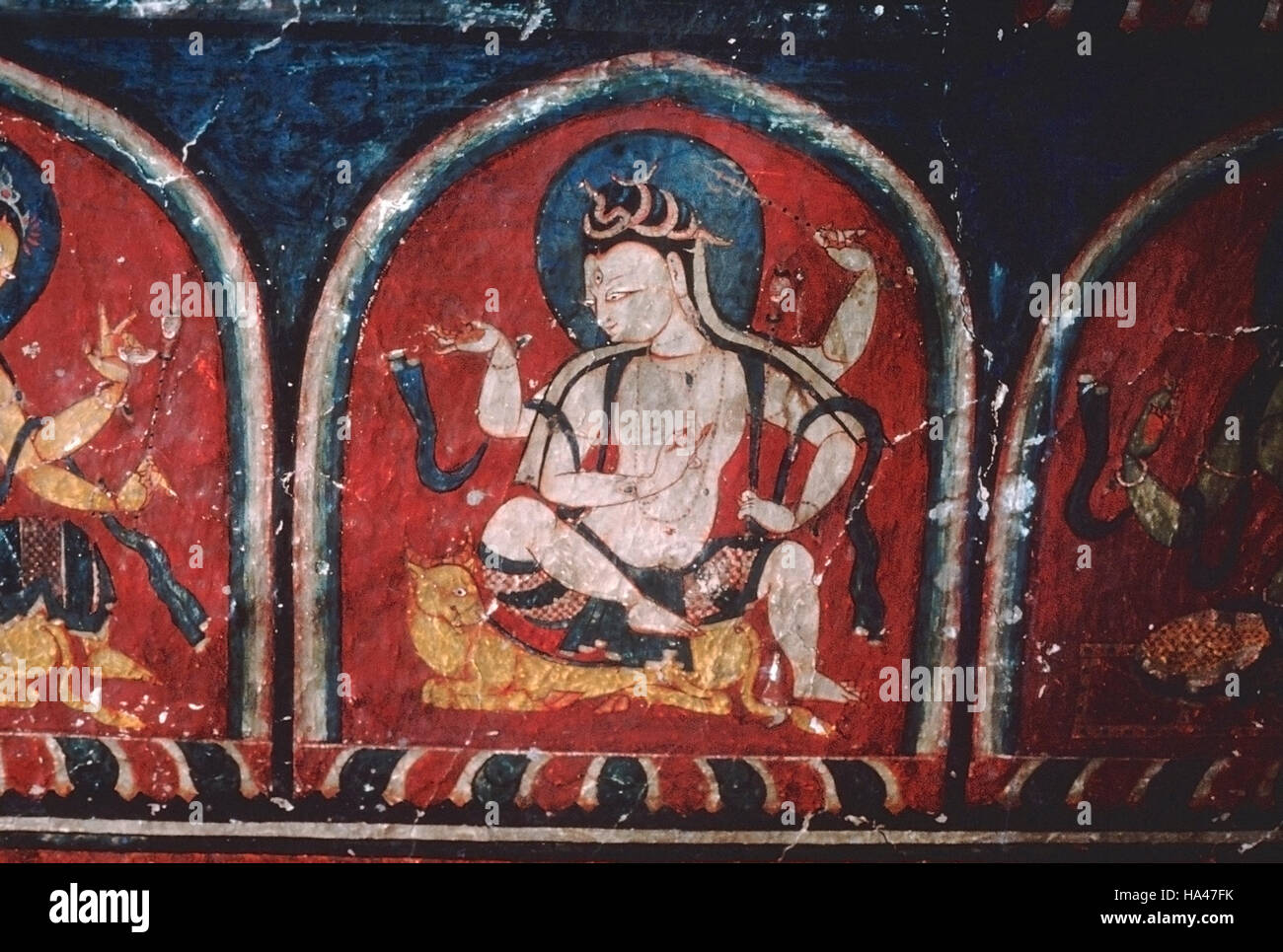 Painting, Alchi Monastery. Ladakh, India Stock Photo - Alamy