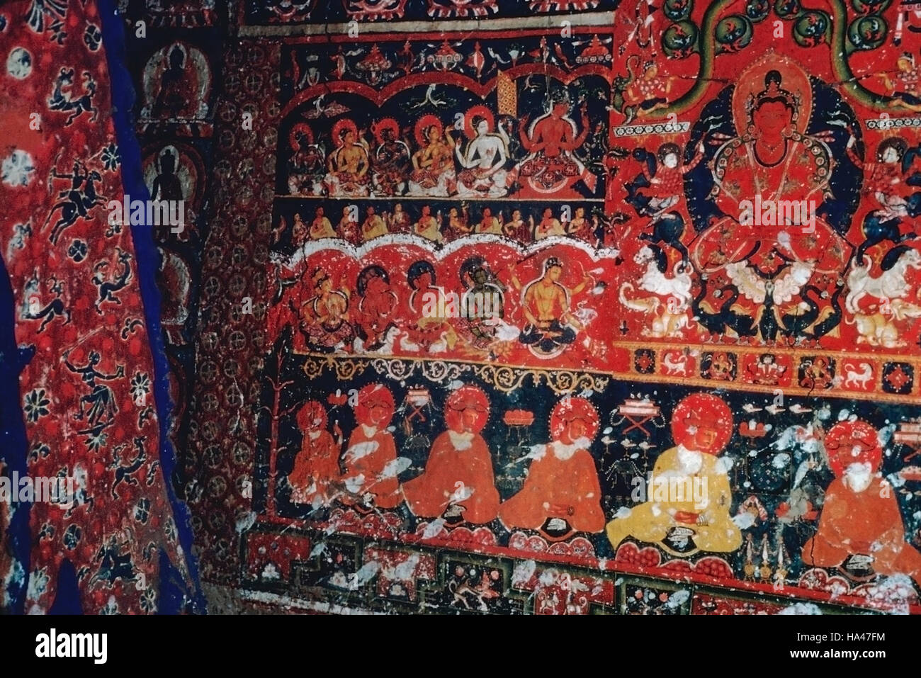 Painting, Alchi Monastery. Ladakh, India Stock Photo - Alamy