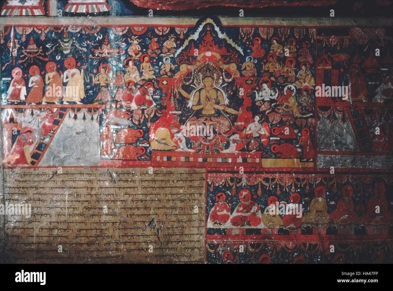 Painting, Alchi Monastery. Ladakh, India Stock Photo - Alamy