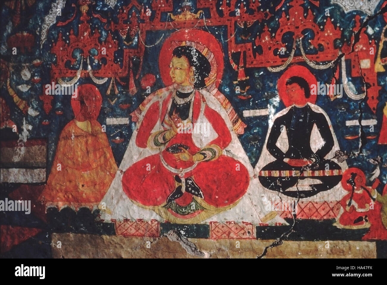 Painting, Alchi Monastery. Ladakh, India Stock Photo - Alamy