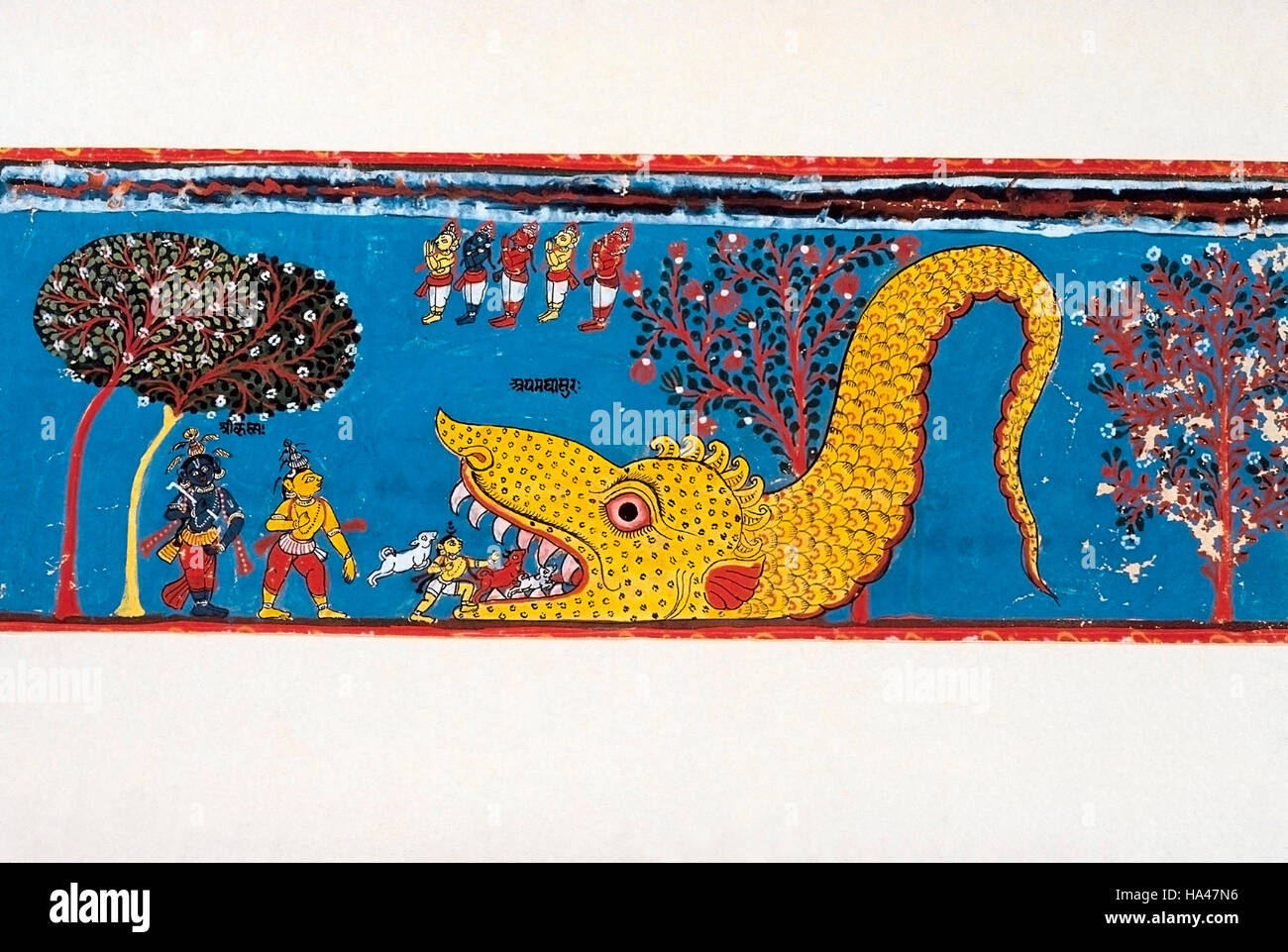 Krishna confrontation with aghasura hi-res stock photography and images ...