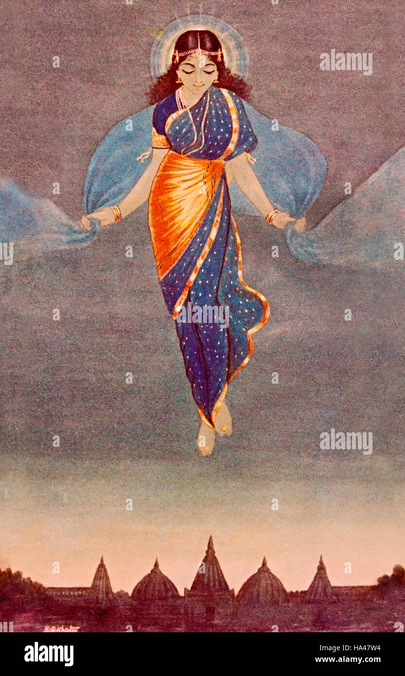 Painting of a deity Stock Photo - Alamy