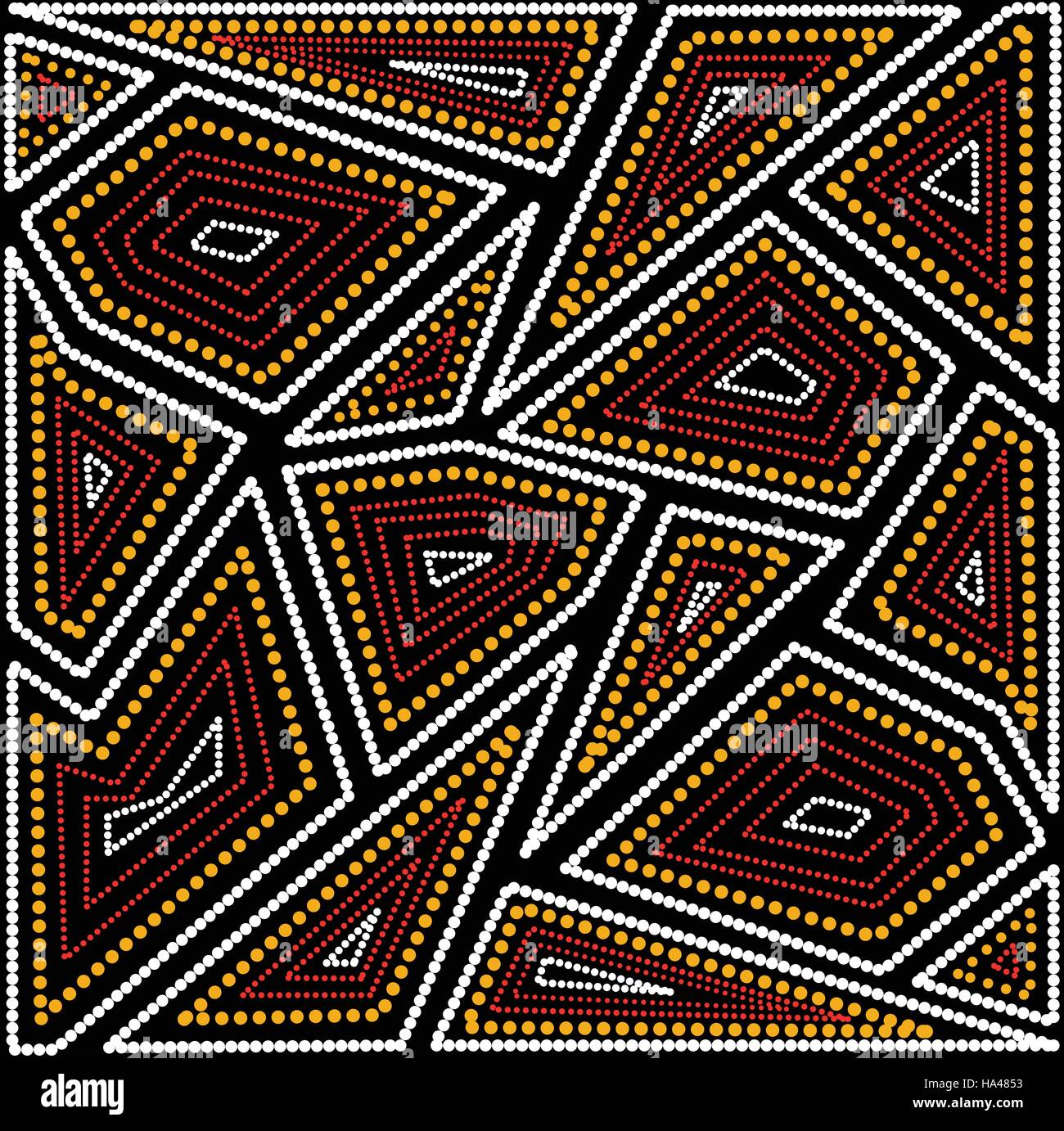 Illustration based on aboriginal style hi-res stock photography and ...